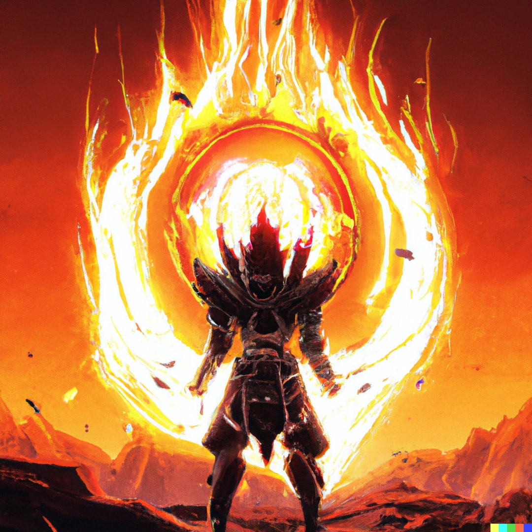 Fire Warrior of the Rising Sun - Etsy