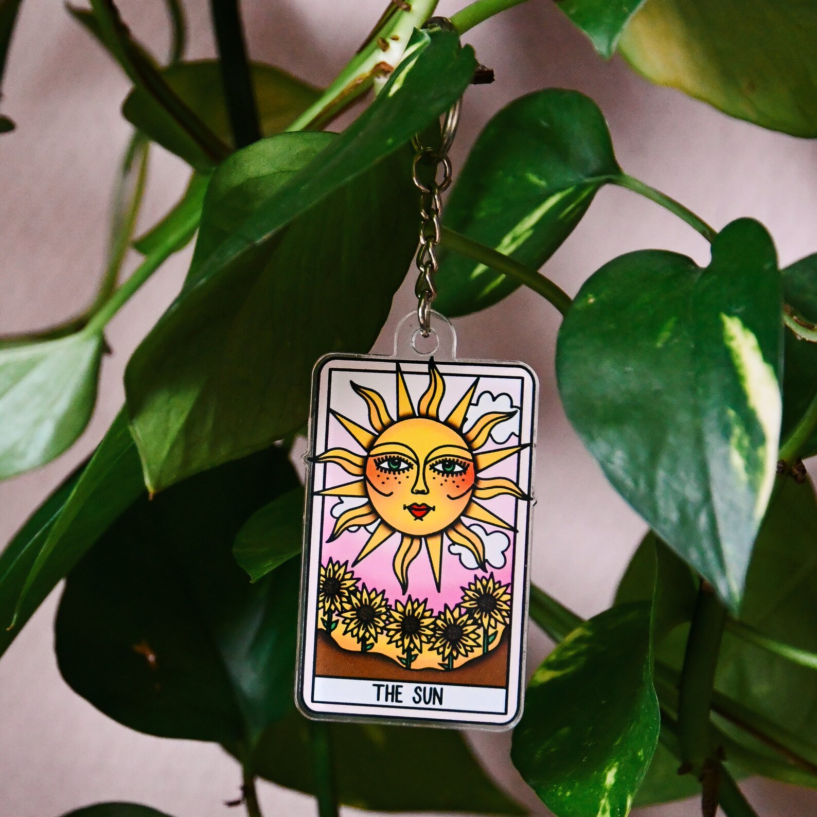 Acrylic Keychain Tarot the Sun - Etsy