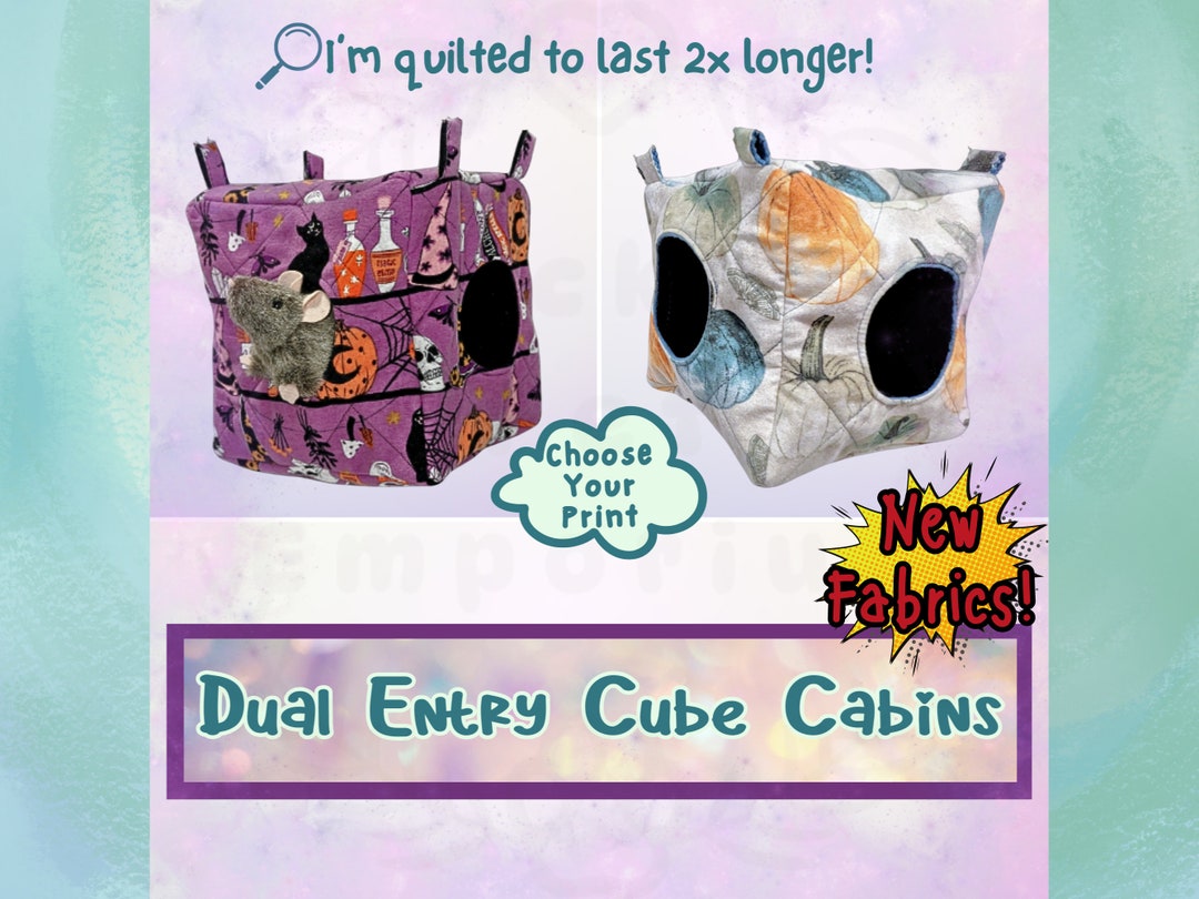 Dual Entry Cube Cabin for Rats and Small Pets, Made to Order, Multiple ...