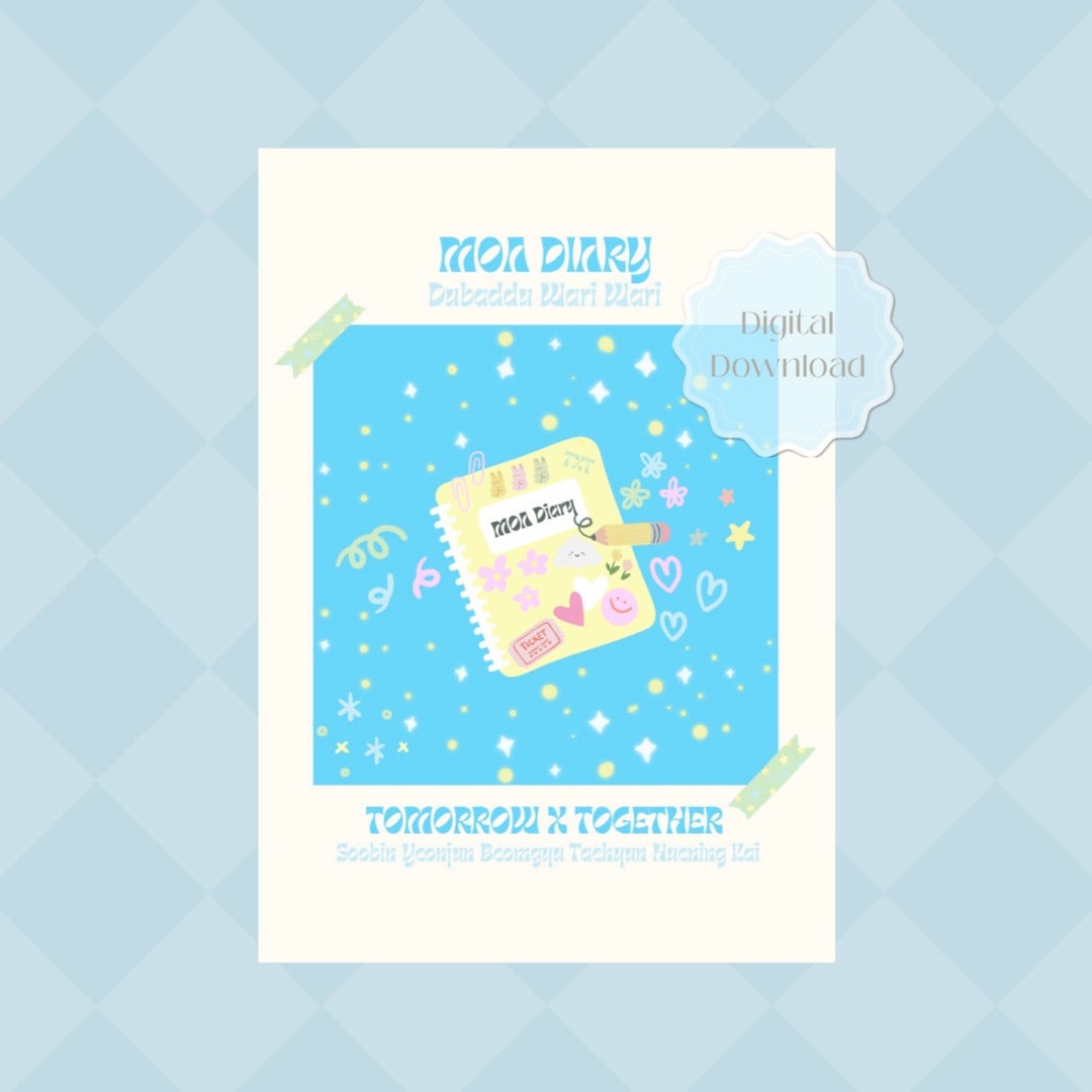 TXT MOA Diary - Digital Print - Etsy