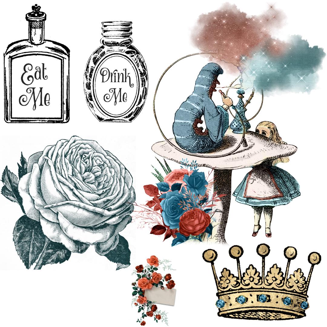 Vintage Alice Png , Alice in Wonderland Tea Party Png - Etsy