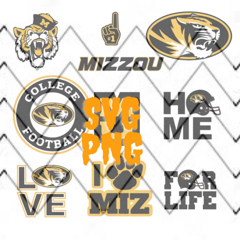 Football Tigers Logo Bundle Svg, Mizzou Bundle Svg,football Vector ...