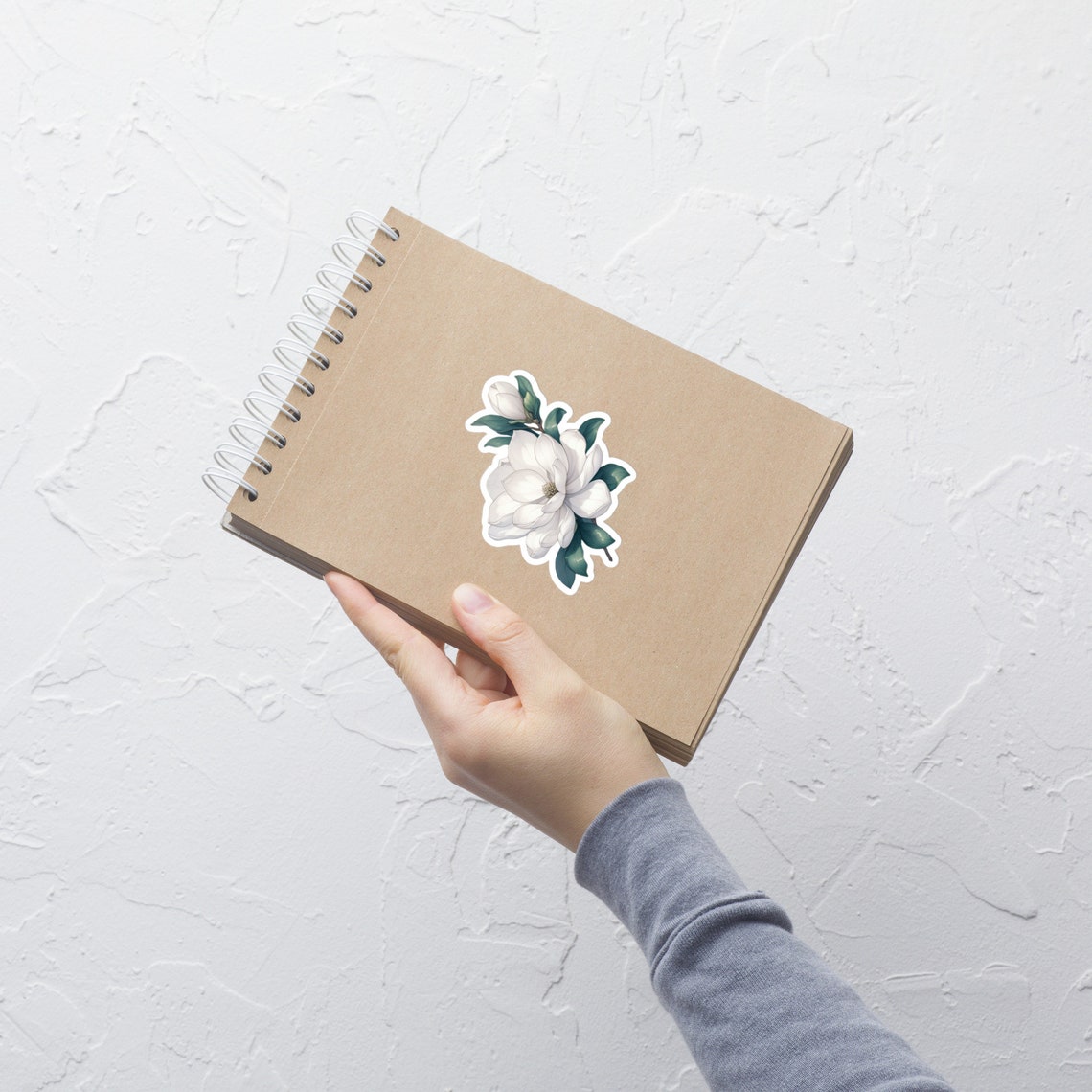 Animated Magnolia Flower Vinyl Sticker - Etsy
