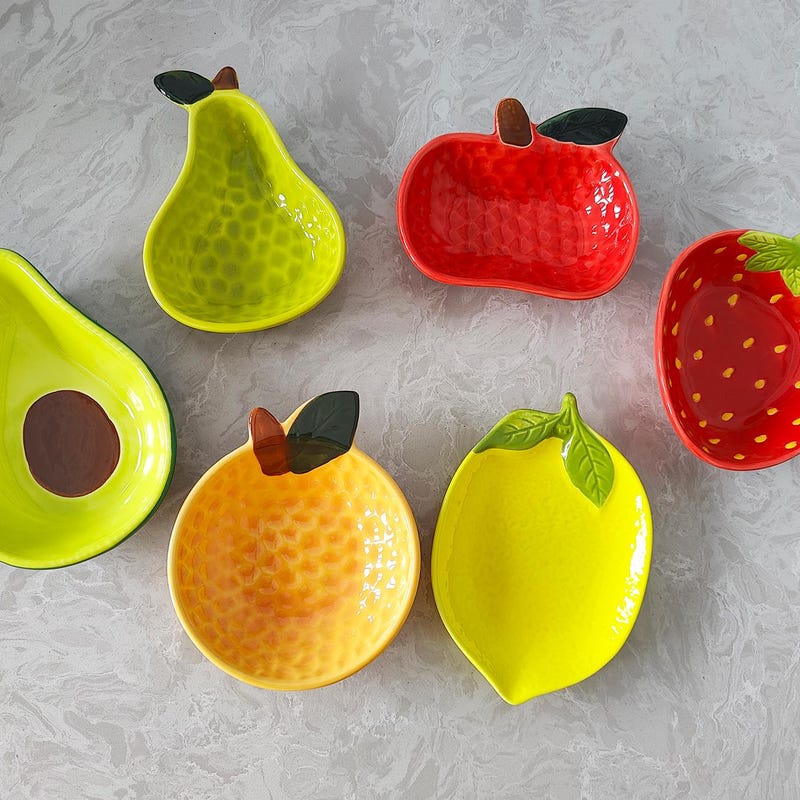 Fruit Shaped Ceramic Dish - Etsy