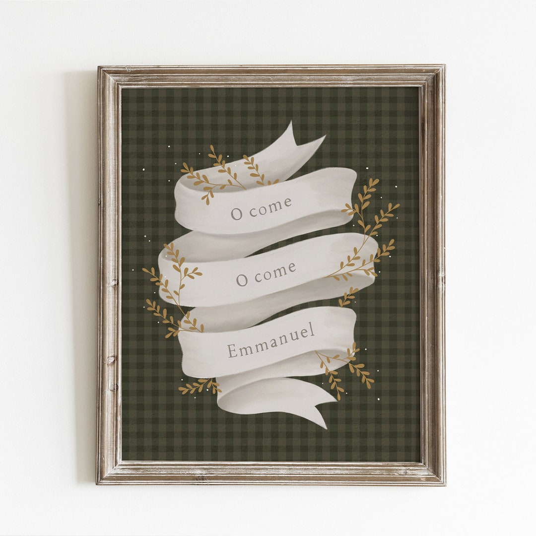 O Come Emmanuel | Green | LDS Artwork | Christian Wall Art | Jesus ...