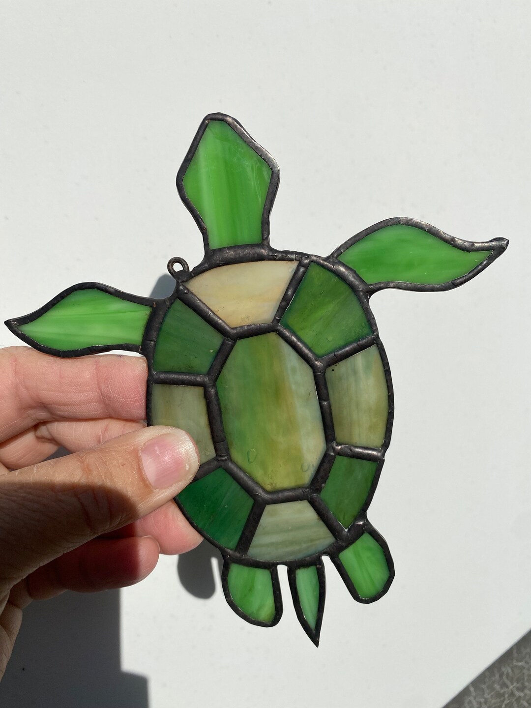 Sea Turtle Stain Glass Suncatcher, Beach Decor - Etsy