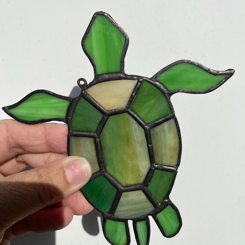 Turtle Stained Glass - Etsy