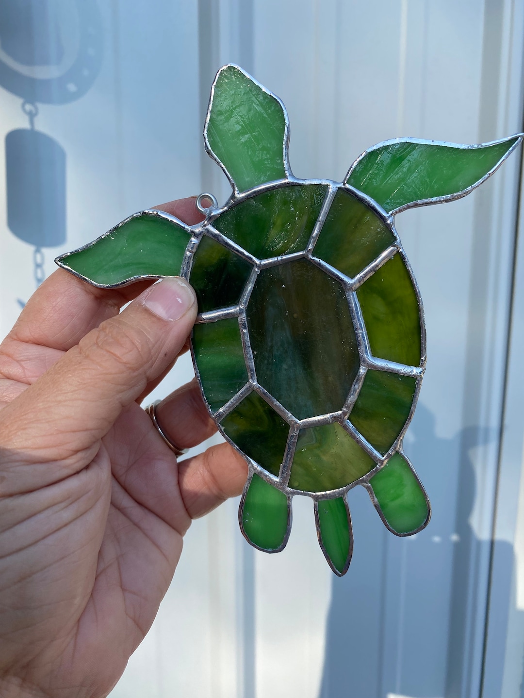 Sea Turtle Stain Glass Suncatcher Beach Decor - Etsy