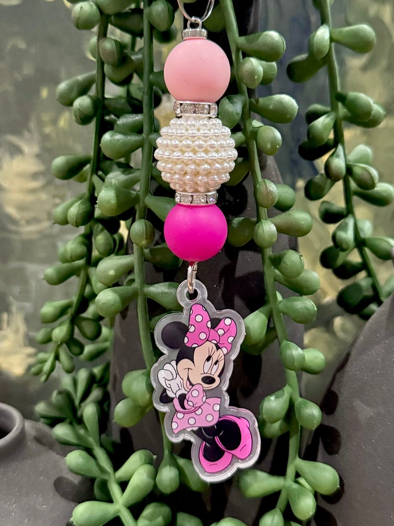 Minnie Mouse Rearview Mirror Charm Disney Jeep Car Truck Accessory ...