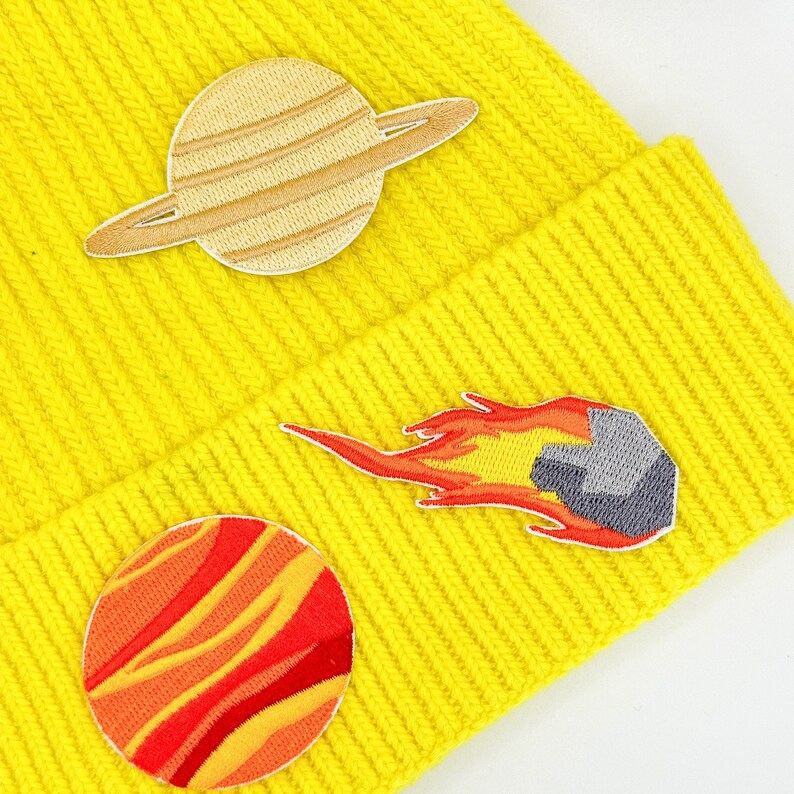 Space Embroidery Iron-on Patch 7 Styles-planet Embroidery Patch-t-shirt ...