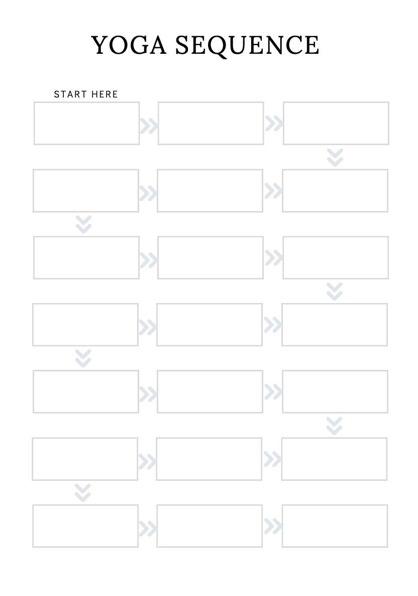 Yoga Journal Printable | Yoga Log, Sequences, Meditation Tracker ...