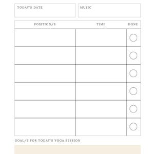 Yoga Journal Printable | Yoga Log, Sequences, Meditation Tracker ...