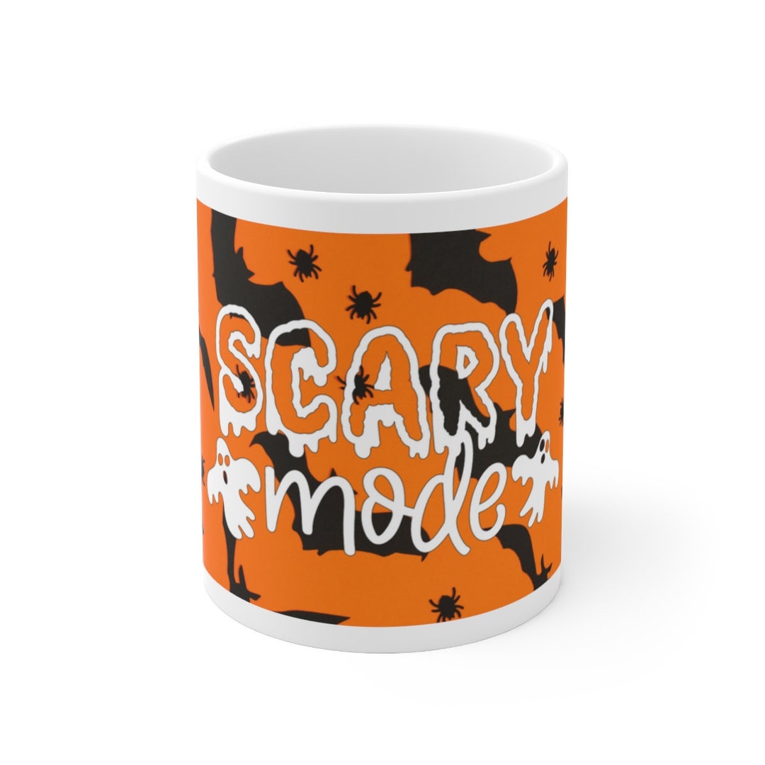Scary Mode Halloween Spooky Mugs Instant Download for Print - Etsy
