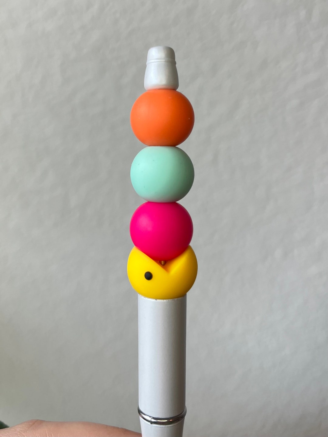 Pac Man Beaded Pen Video Game Beaded Pen Beaded Pen - Etsy