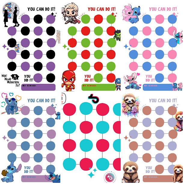 Custom Digital A4 Reward Chart / Printable - Etsy