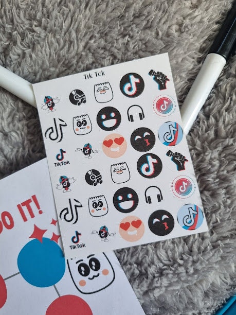 Tik Tok / Reward Chart / Stickers / Reusable - Etsy