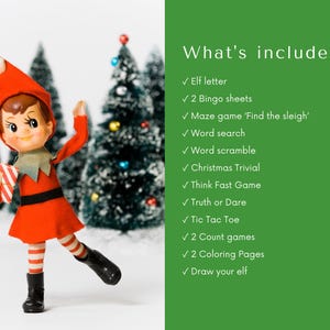 Printable Elf Games and Coloring Sheets | Elf on the Shelf Kit | Elf on ...