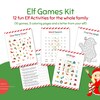 Printable Elf Games and Coloring Sheets | Elf on the Shelf Kit | Elf on ...