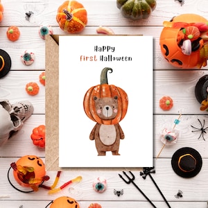 Printable Halloween Card | Happy Halloween | Halloween Baby | Halloween ...