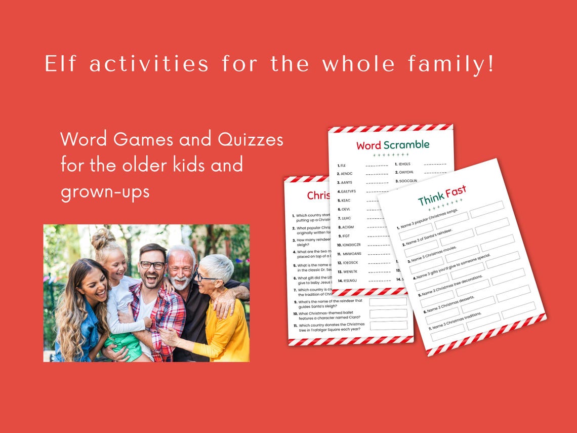 Printable Elf Games and Coloring Sheets | Elf on the Shelf Kit | Elf on ...