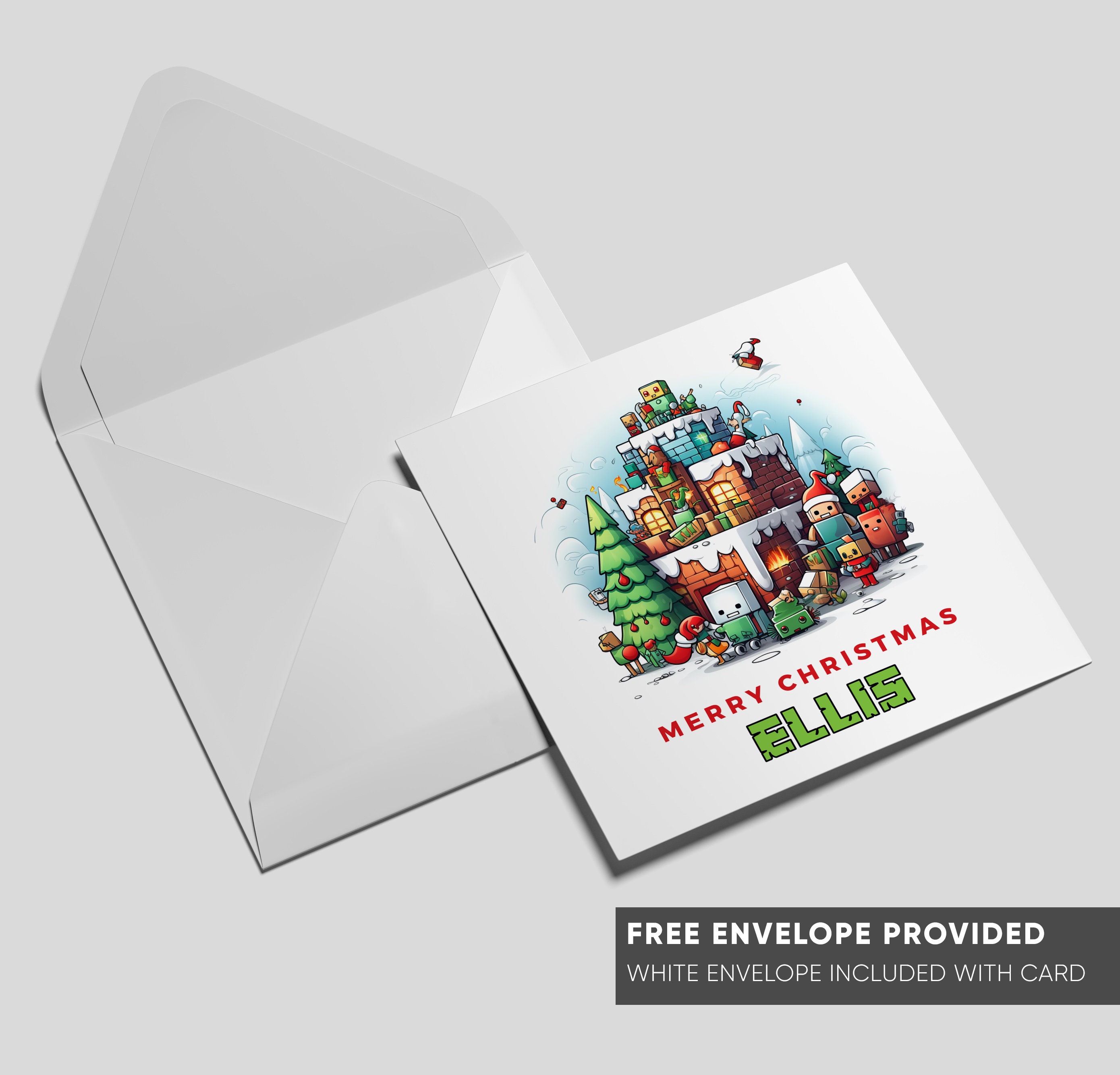 Roblox Personalised Christmas Card Greeting Card Boy Girl - Etsy UK