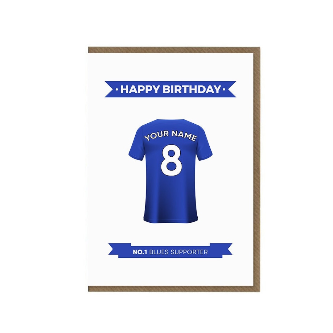 Personalised Chelsea Fc Birthday Card | Chelsea Fan Greeting Card ...