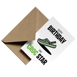 Funny Birthday Card | Crocs Slipper Shoes Theme | Card for Brother ...