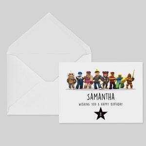 Roblox Personalised Birthday Card Greeting Card Boy Girl Gaming Gamer ...