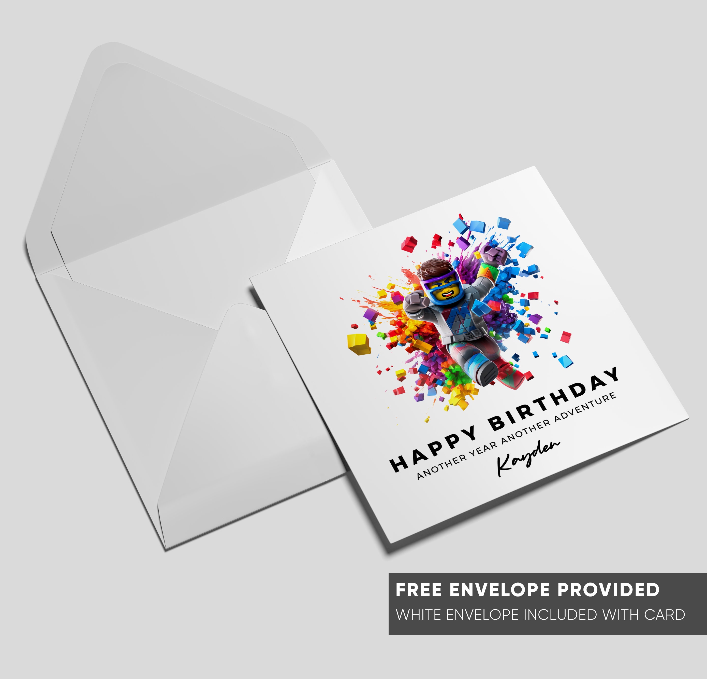 Personalised Roblox Birthday Card Greeting Card Boy Girl Roblox Gaming ...