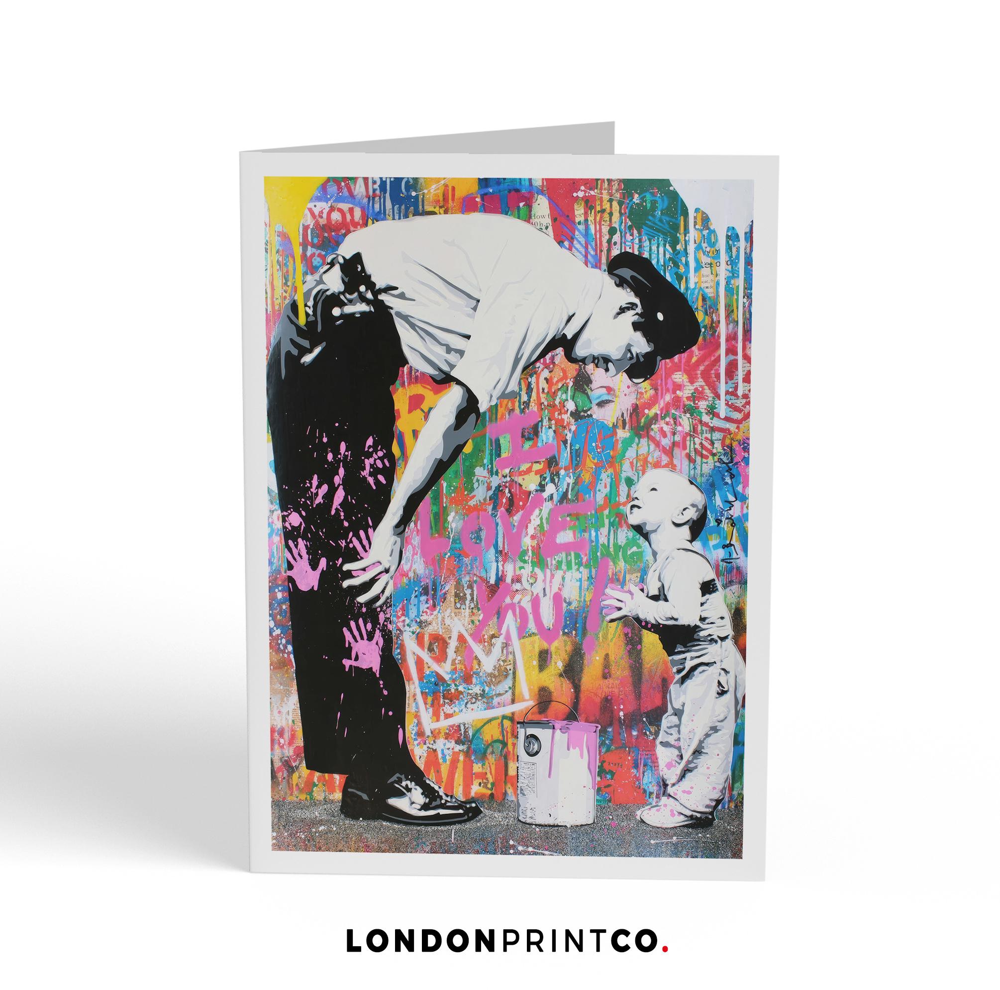 Banksy Greeting Card | Street Graffiti Art | Anniversary Birthday ...