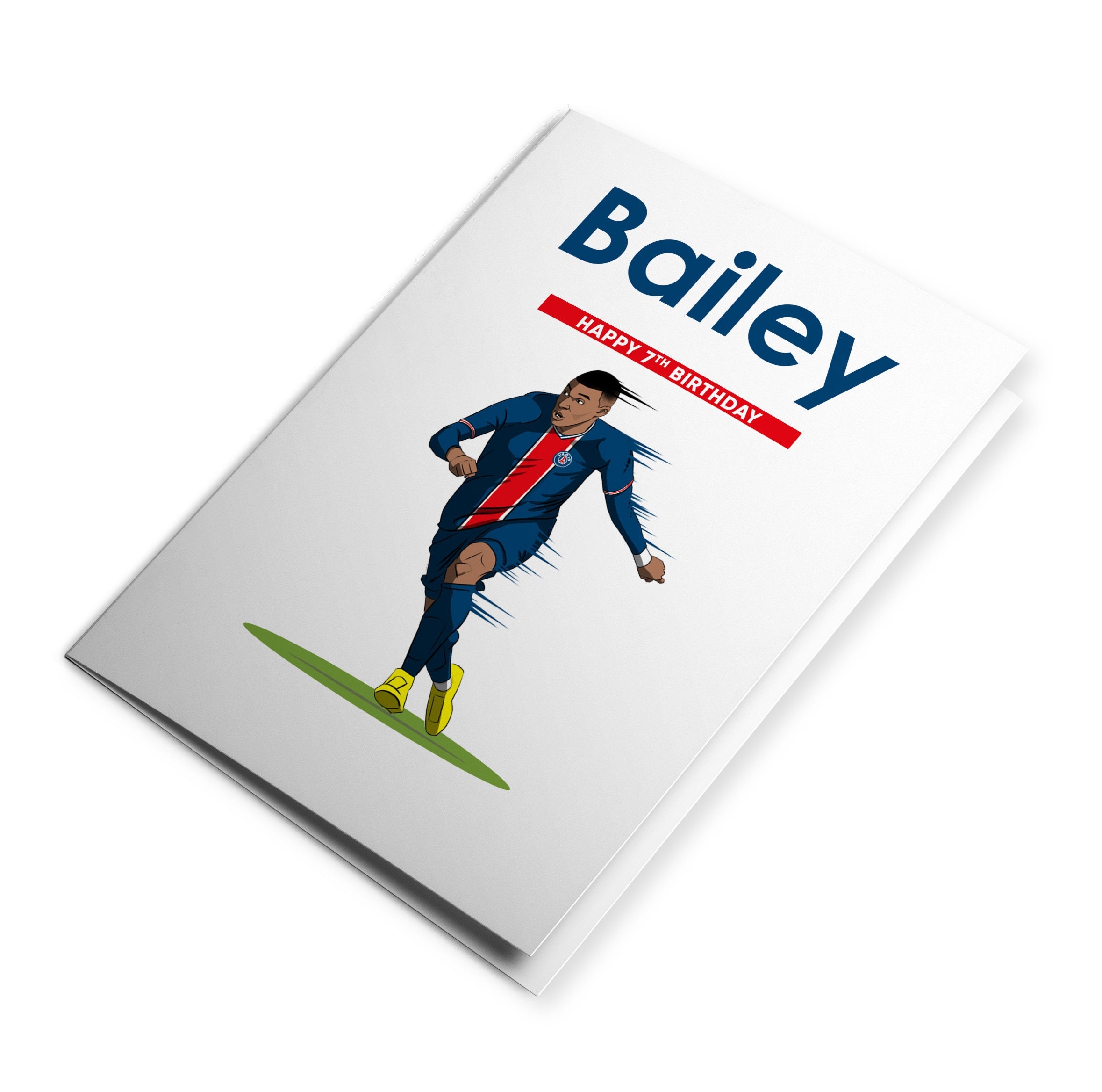 Kylian Mbappe Birthday Card Personalise Any Name and Age - Etsy
