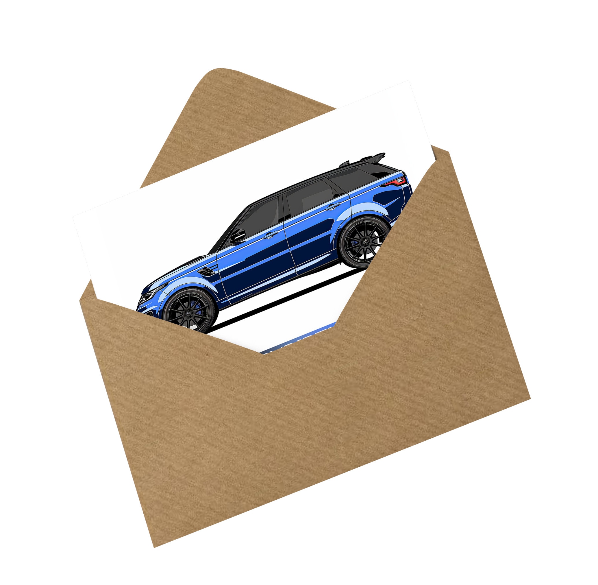 Range Rover Sport SVR Birthday Card Land Rover Enthusiast 4x4 Car Lover ...