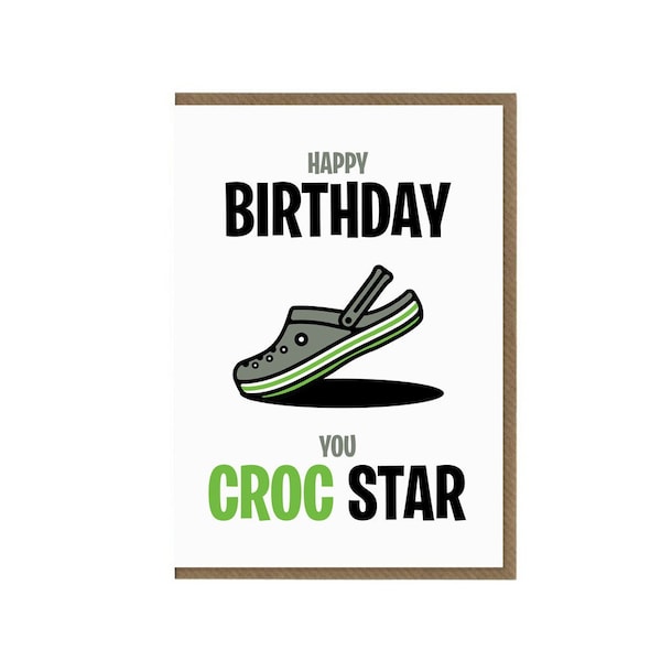 Croc Sister Card - Etsy
