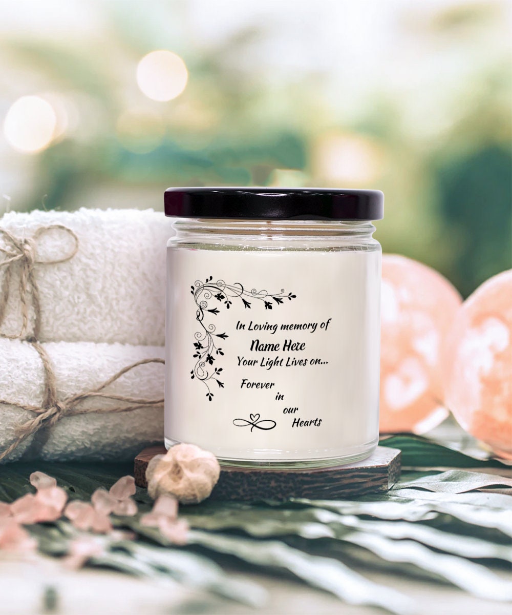 Personalized Memorial Candle in Loving Memory of Custom Remembrance ...