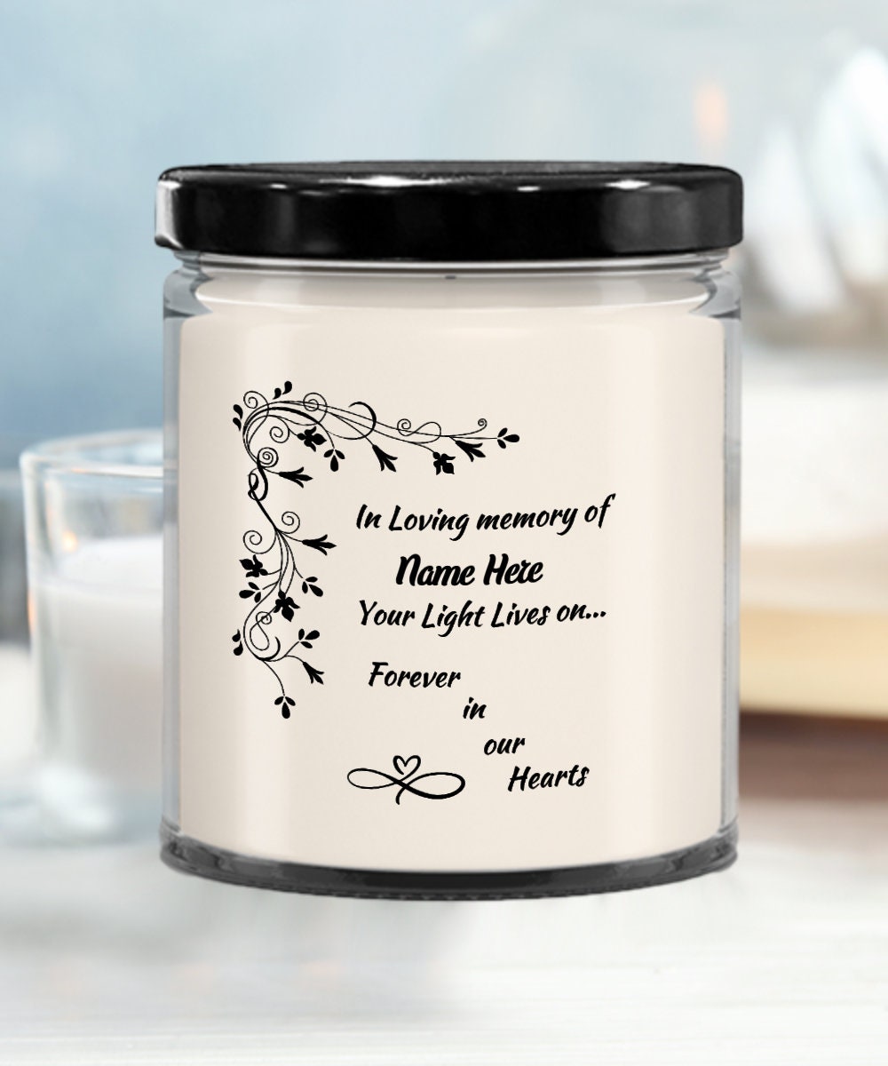 Personalized Memorial Candle in Loving Memory of Custom Remembrance ...