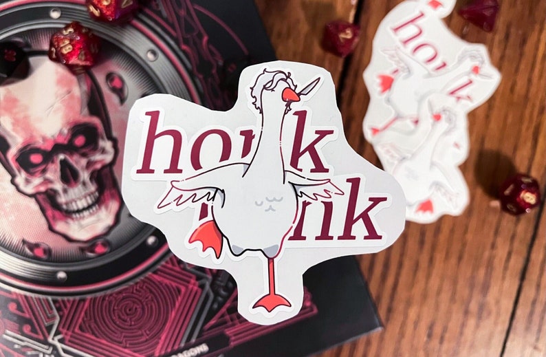 Baldur's Gate 3 Vinyl Sticker Astarion Goosetarion - Etsy