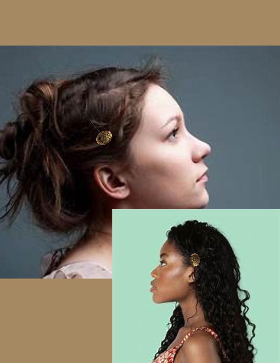 Antique-inspired Locket Hair Pins - Etsy