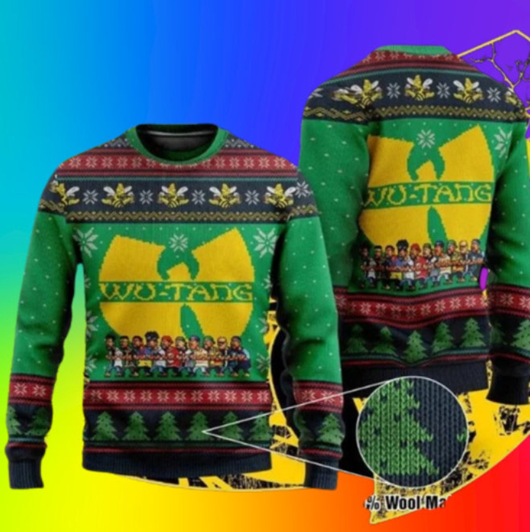 Wu-tang Clan Ugly Christmas Sweater Xmas Sweater Christmas - Etsy
