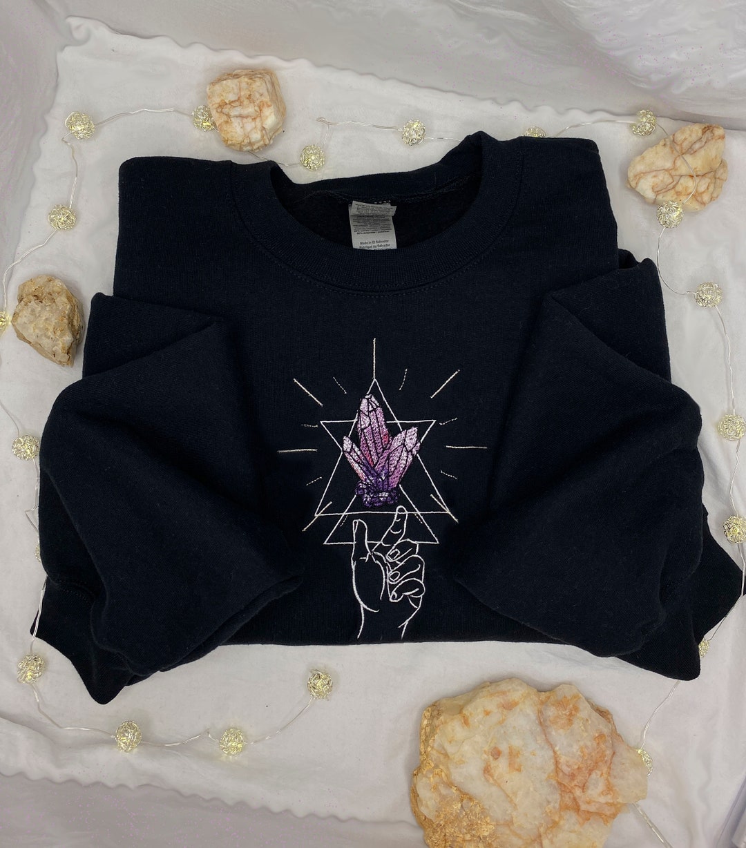Amethyst Sweatshirt, Original Iron Thread Embroidery, Exclusive ...