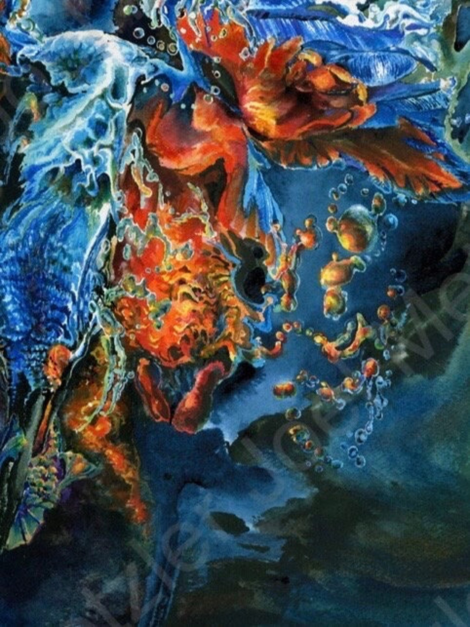 An Original Acrylic Kingfisher Painting | Detailed Wall Art | British ...