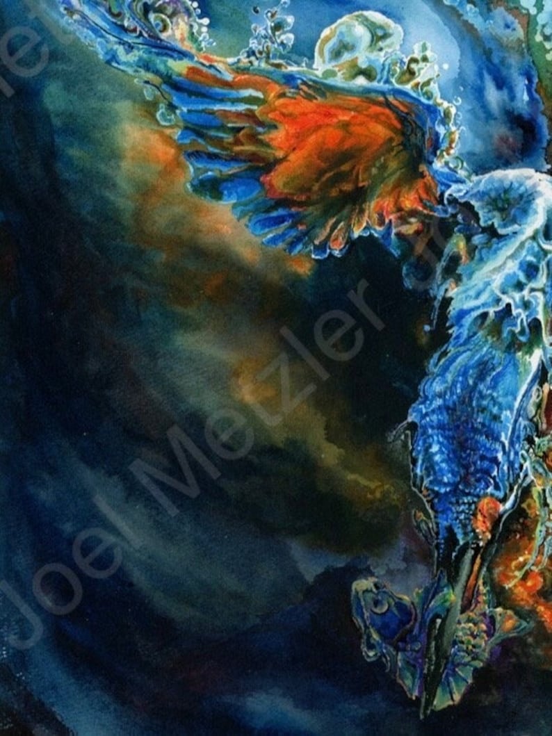 An Original Acrylic Kingfisher Painting | Detailed Wall Art | British ...