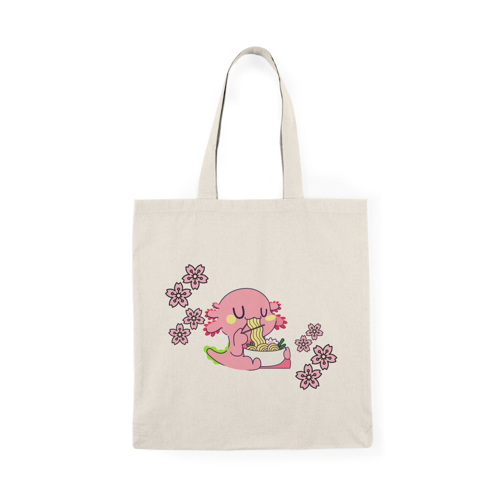 Axolotl Natural Tote Bag, Axolotl Gift, Axolotl Lover, Axolotl Totebag ...