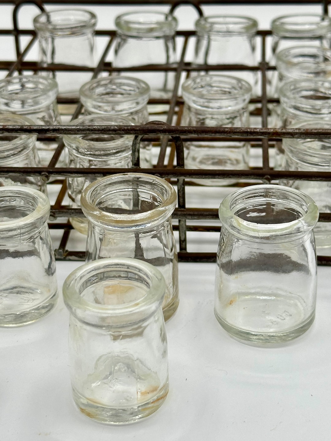 Hazel Atlas Mini Creamer Jars - Etsy