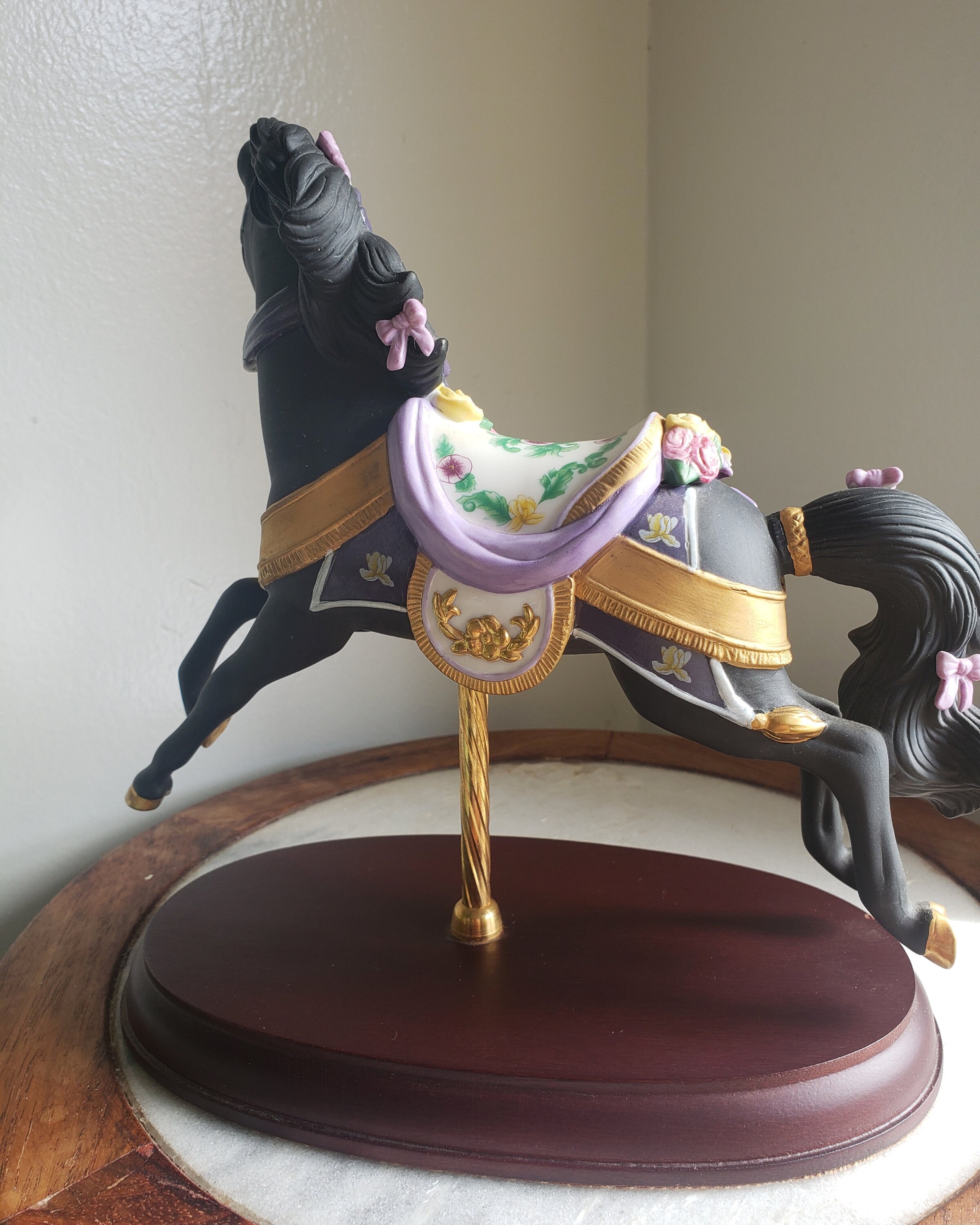 Lenox Midnight Charger Carousel Horse - Etsy