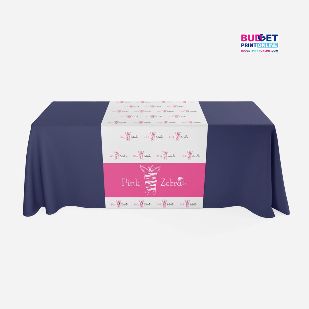 Pink Zebra Table Runner: Branded Event Display (3x6') - Etsy