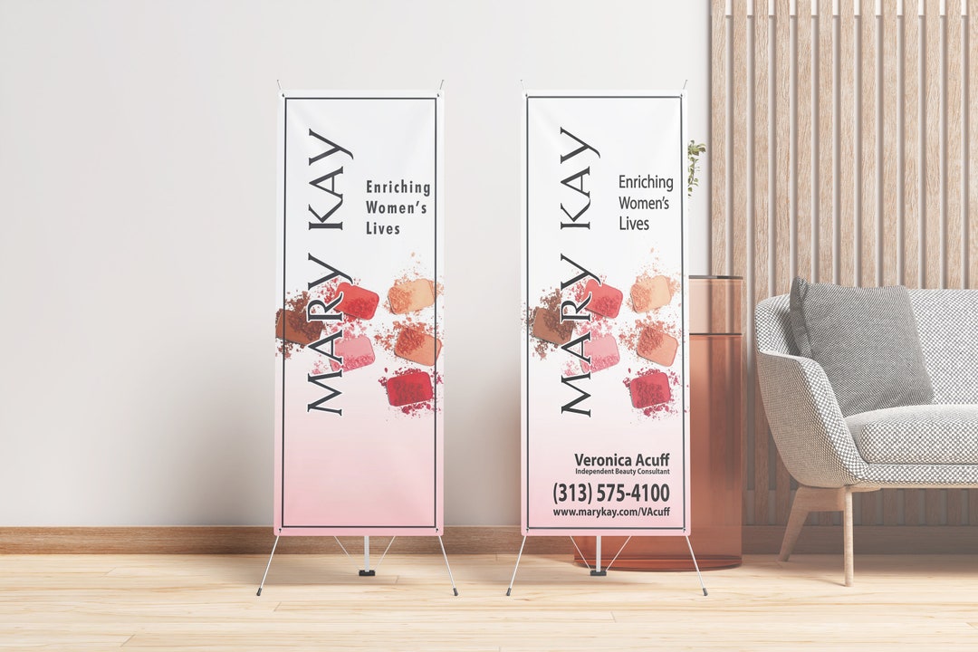 Mary Kay Vertical Banner With X-stand (32"x 71") - Etsy