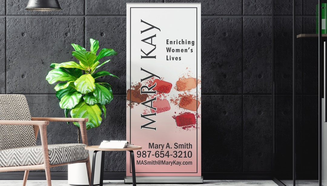 Mary Kay Vertical Banner With Stand - 33"x 81" Vinyl - Etsy
