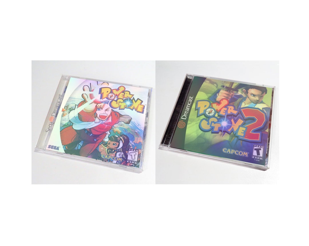 Custom Power Stone SEGA Dreamcast Holographic Cover Art Inserts ...