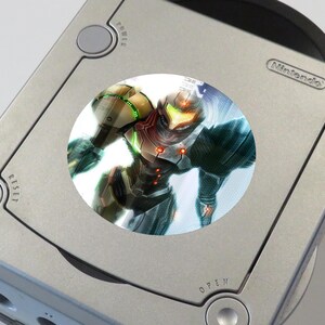 Custom Metroid Prime Nintendo Gamecube Console Jewel Stickers - Etsy