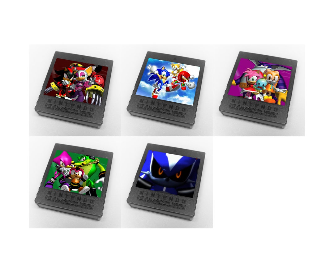 Custom Sonic Heroes Nintendo Gamecube Memory Card Stickers - Etsy